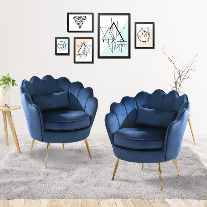 Wayfair blue velvet chair store